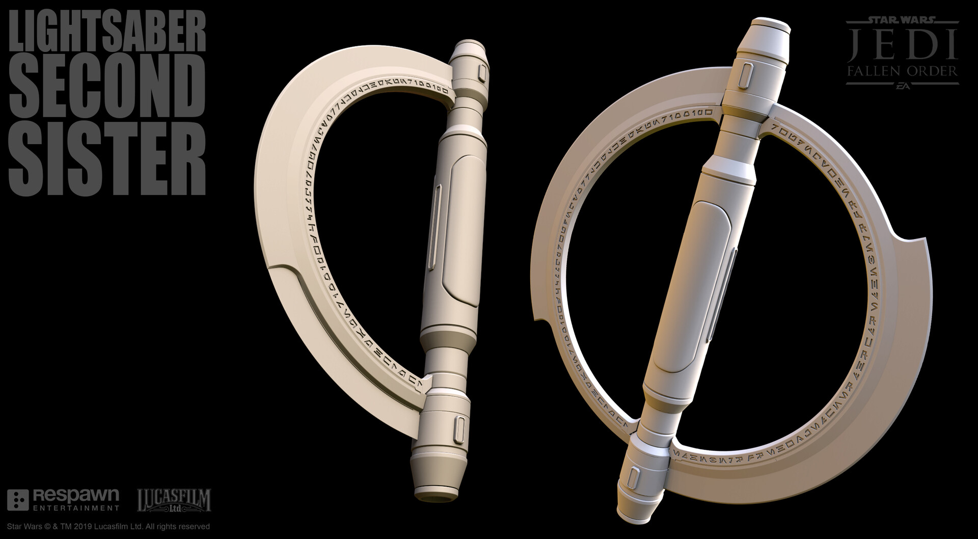 ArtStation - Second Sister Lightsaber - HP - Jedi Fallen Order