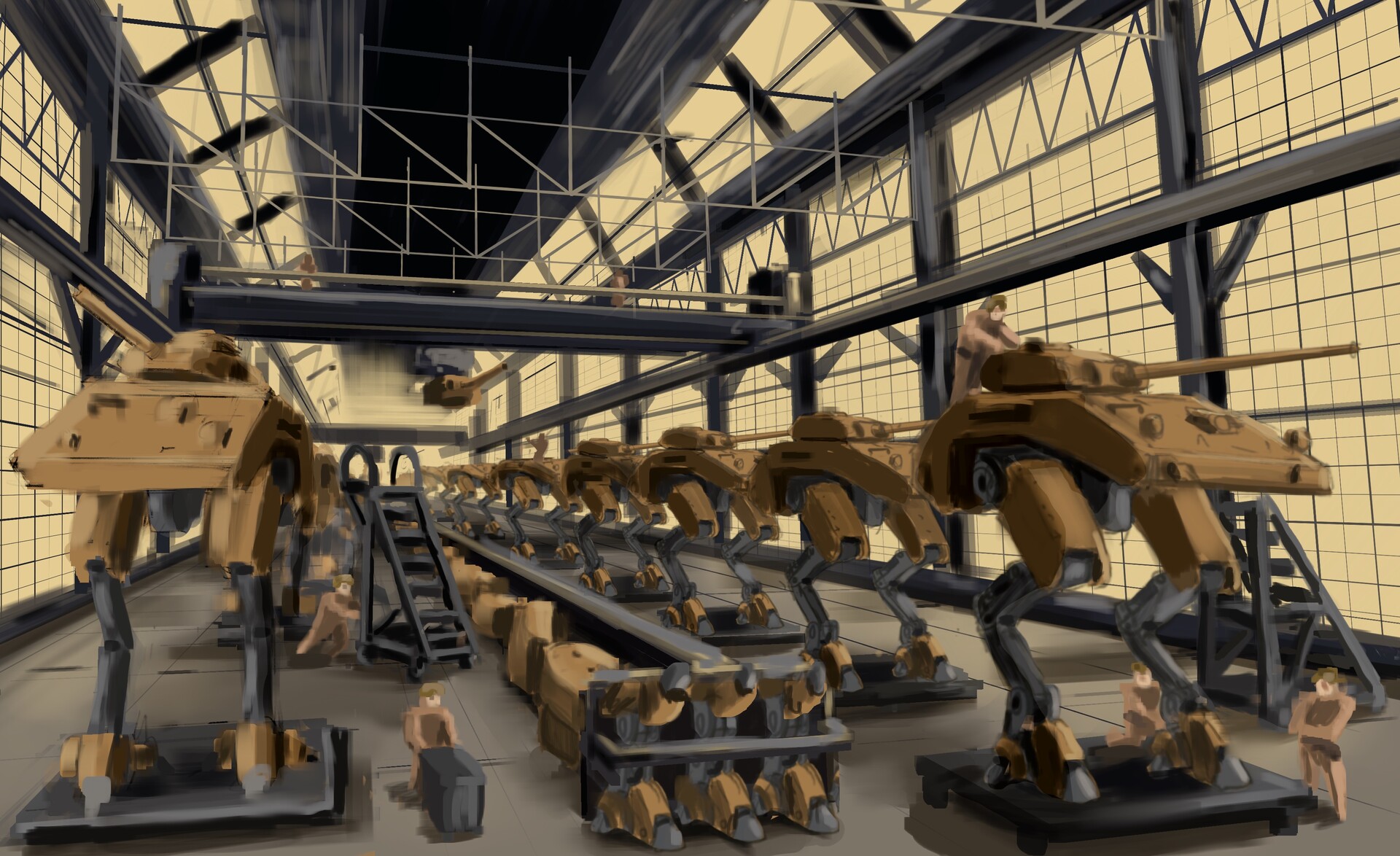 ArtStation - Tank manufacturing