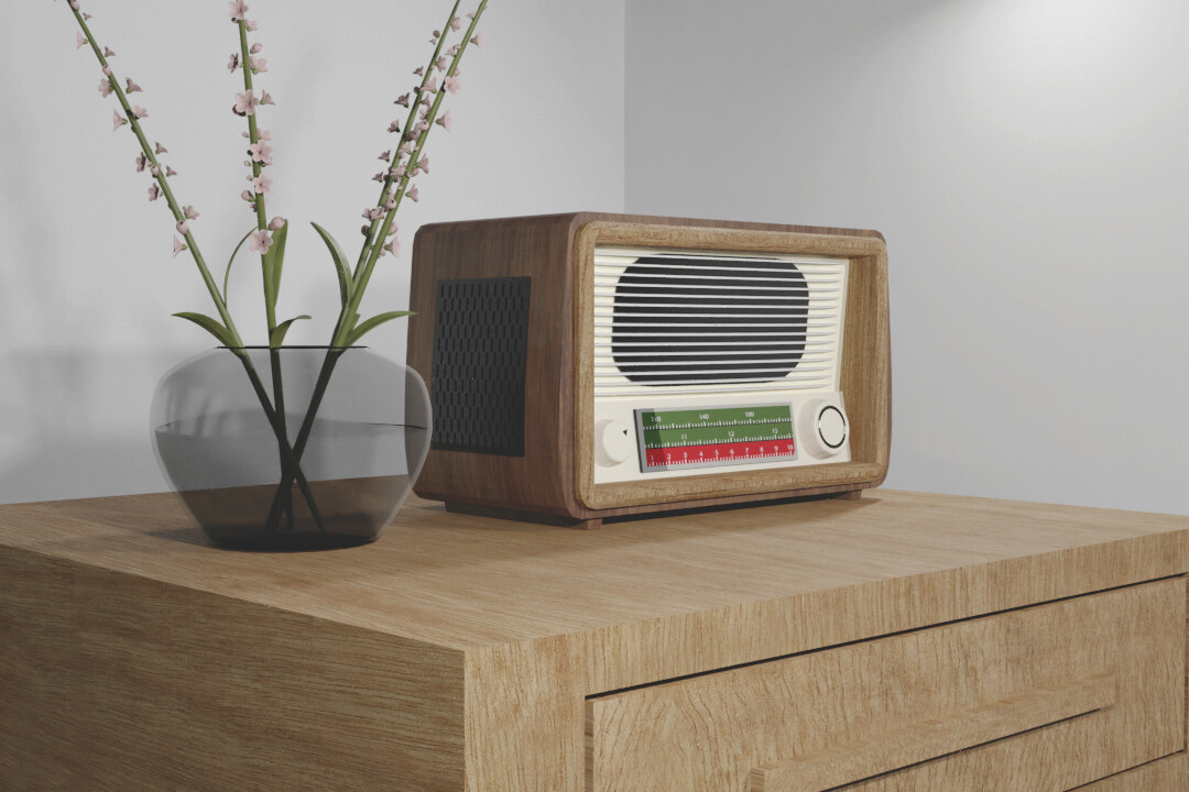 ArtStation - Retro radio
