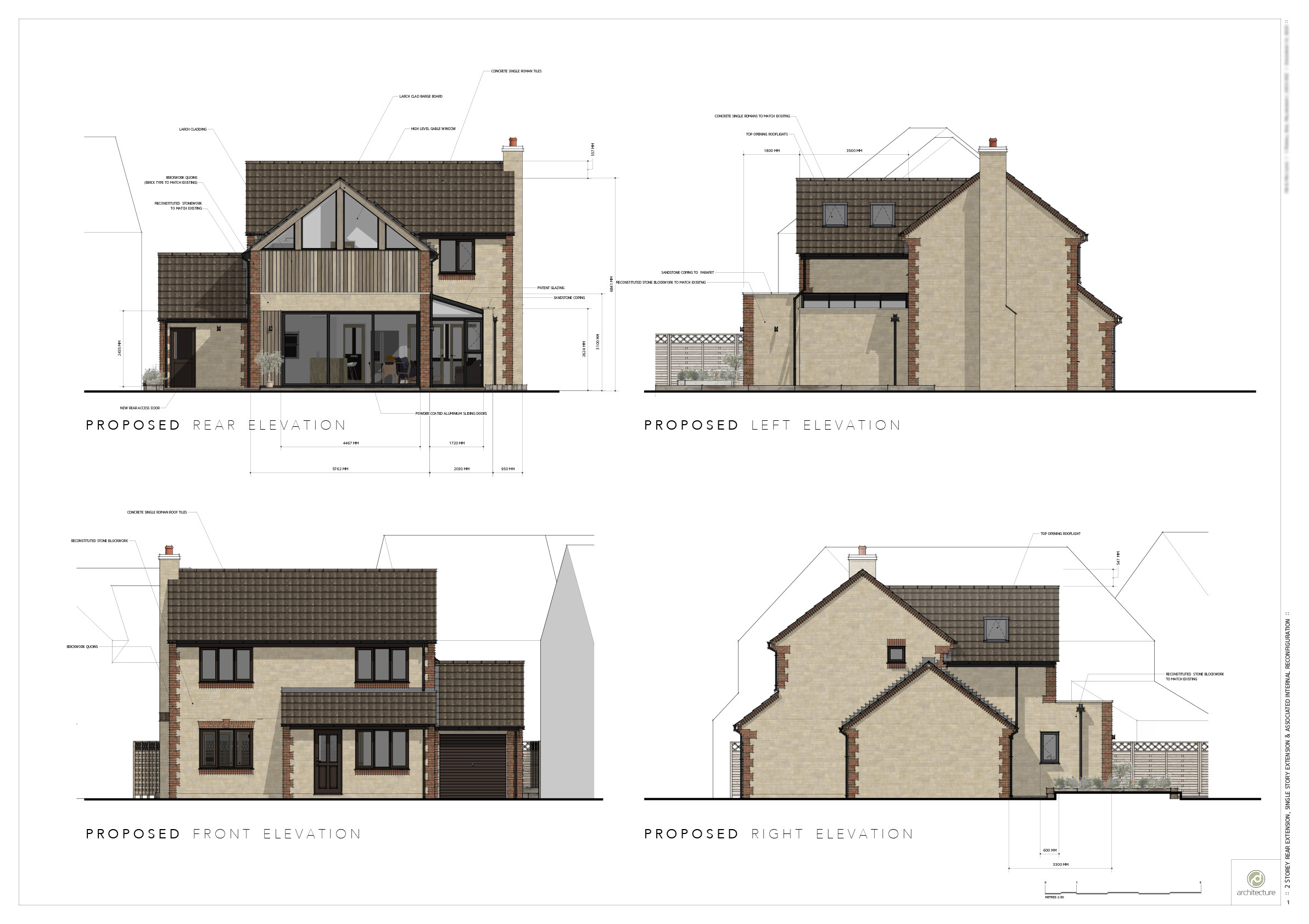 Rob Dennis - Gable Window Rear Extension to a 1990's Family Home