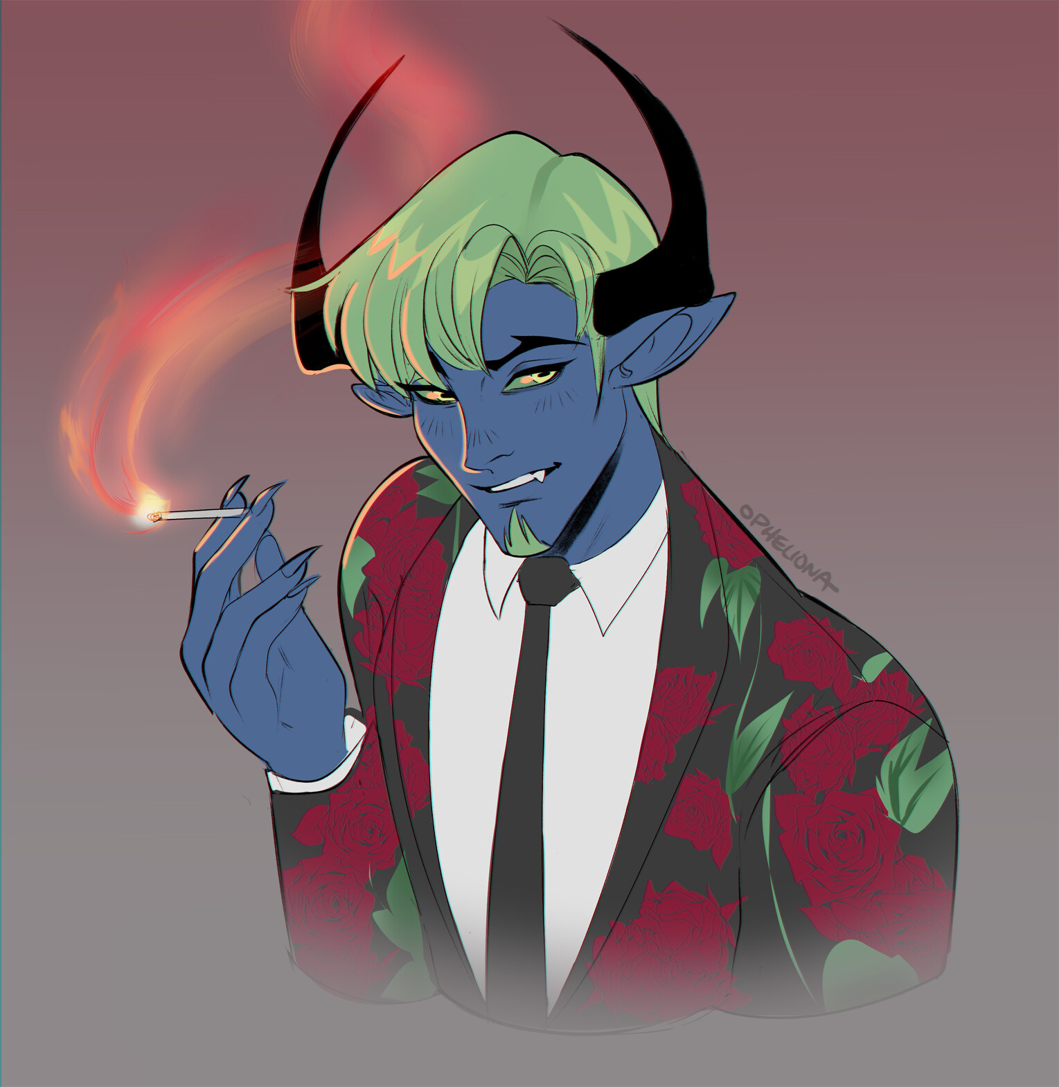 ArtStation - Lazareth - Brimstone and Roses