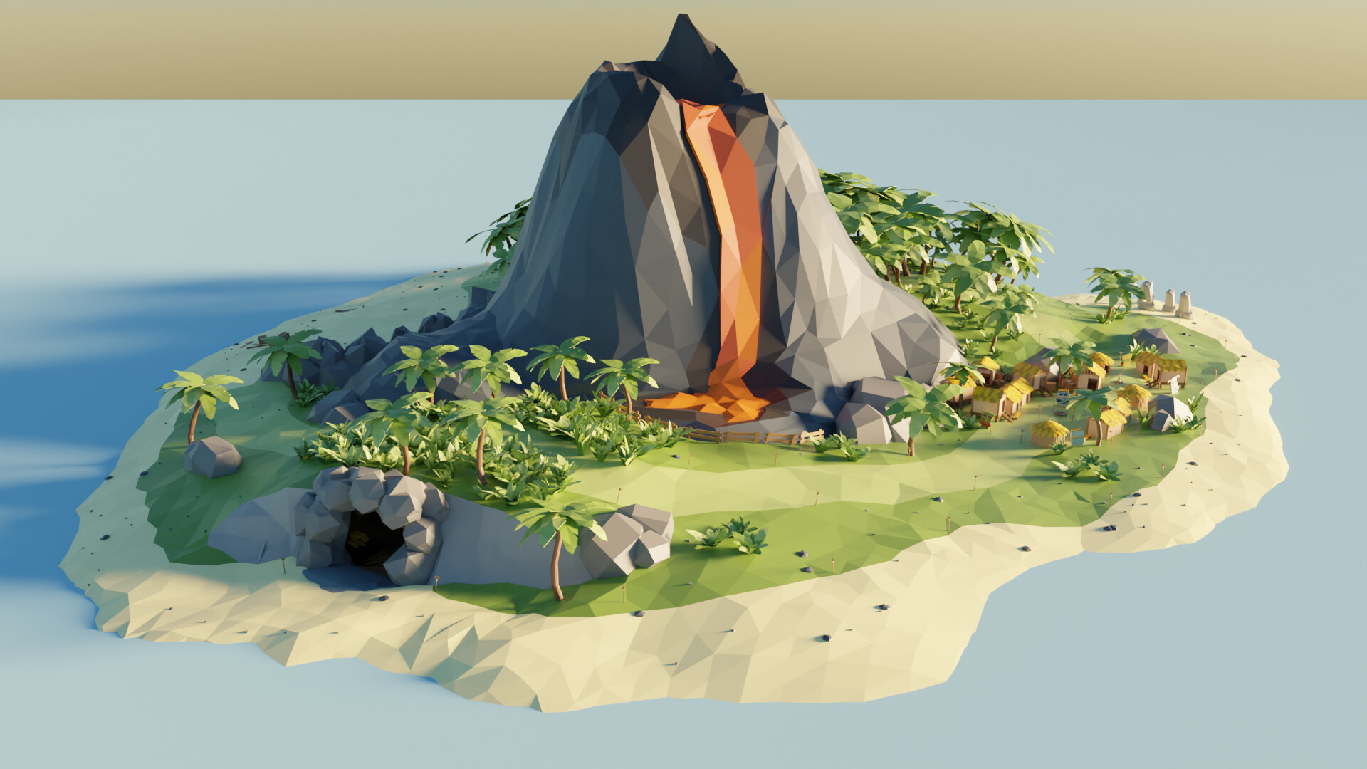 ArtStation - Tropical Island