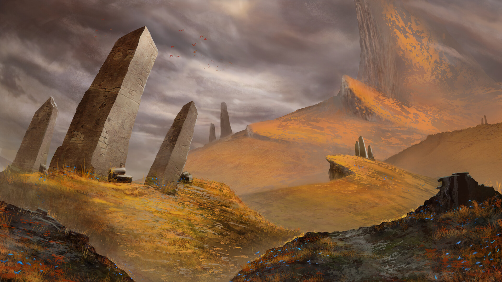 ArtStation - Mythic Hills concept study