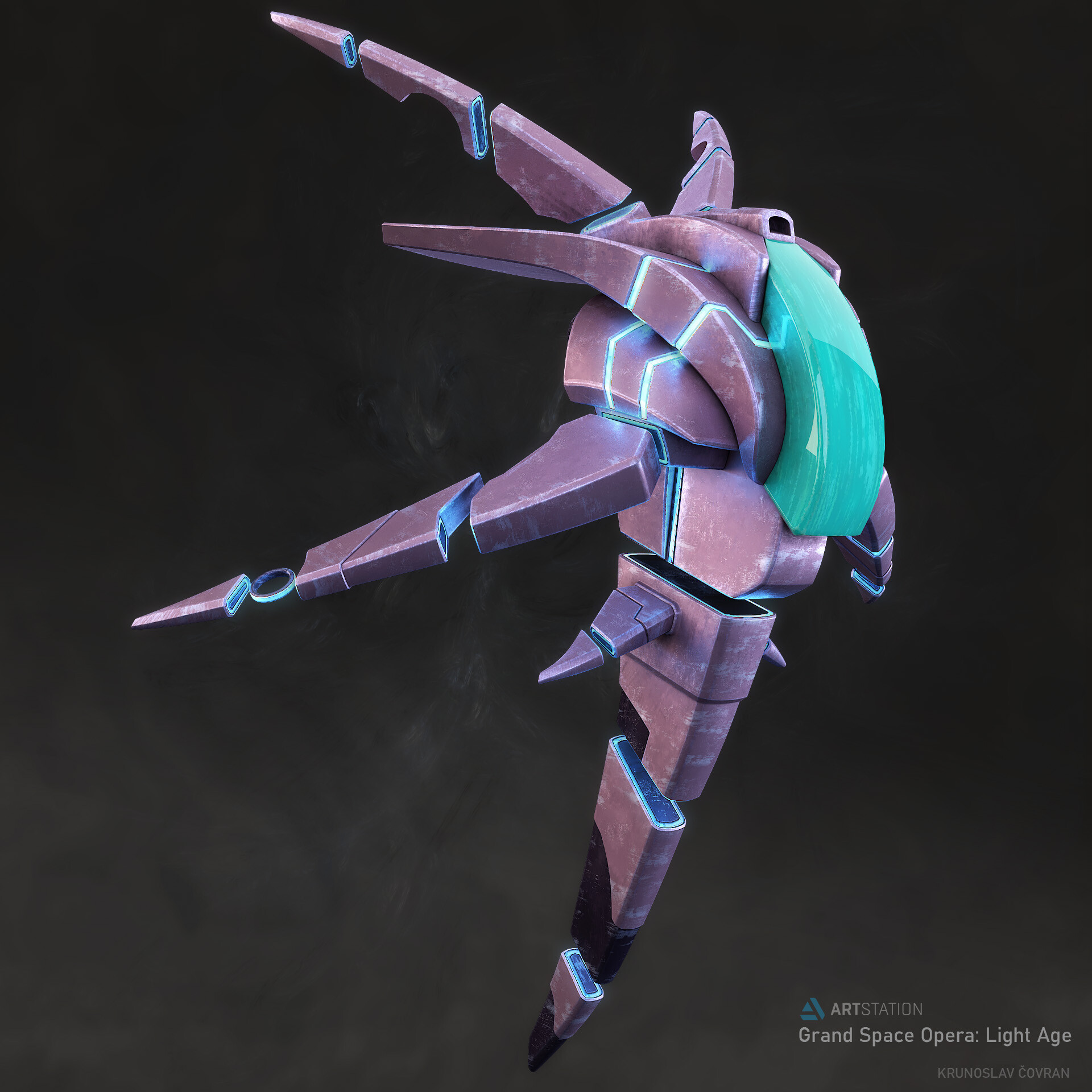 ArtStation - Grand space opera: Prop Art: Scouting Ship