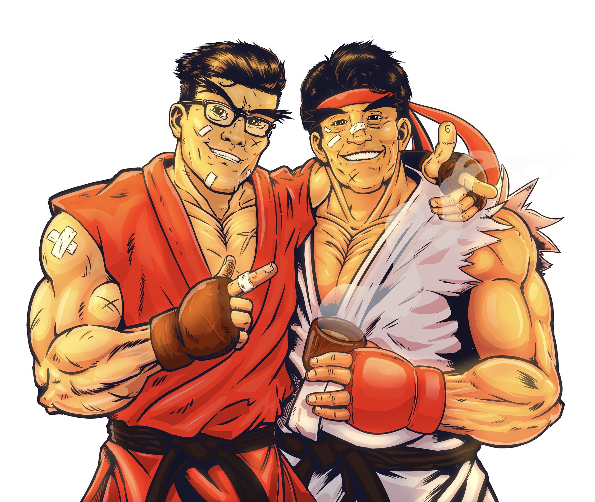 ArtStation - Two Bro’s as Ken and Ryu