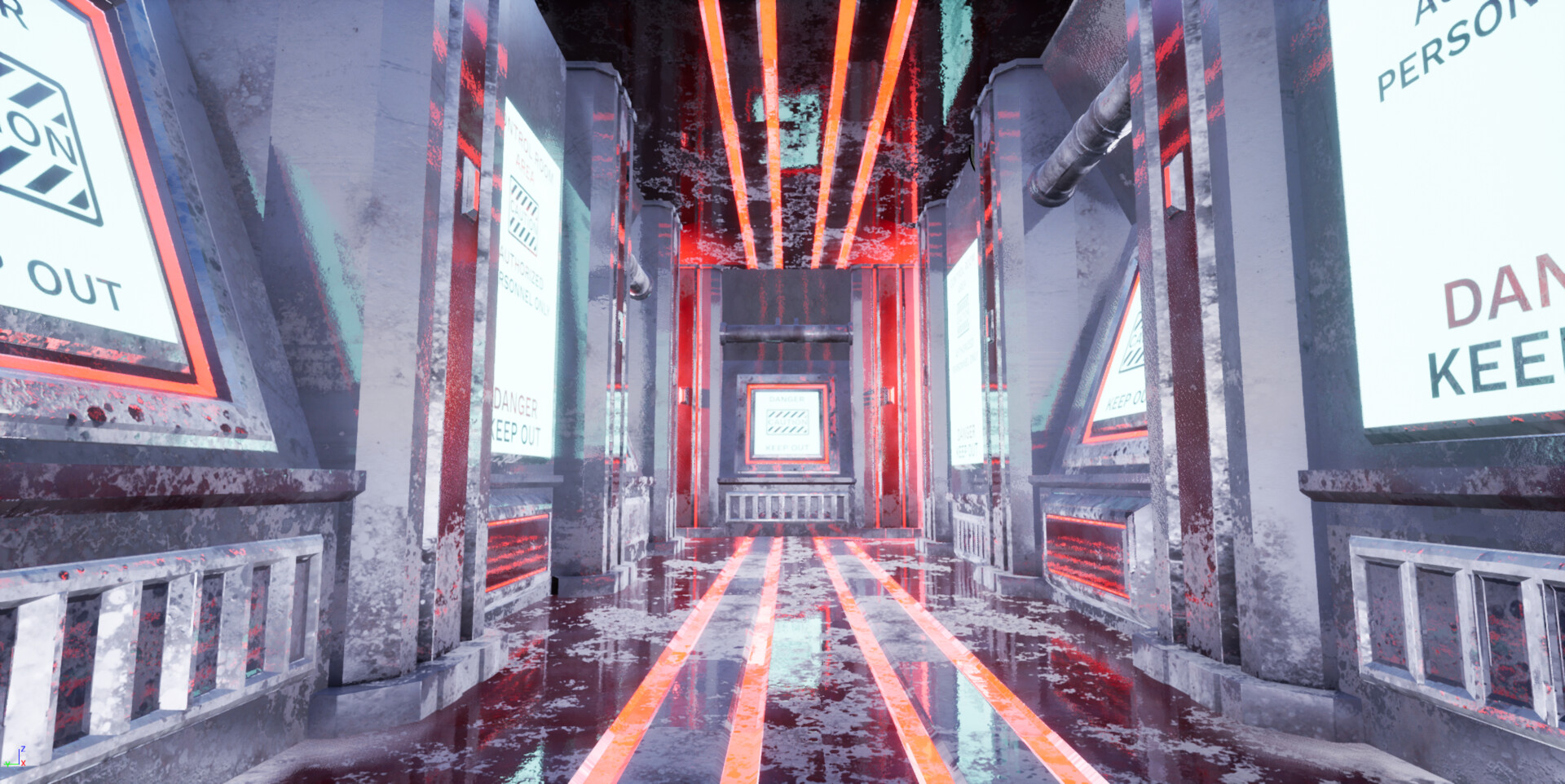 ArtStation - Sci-Fi Modular Hallway - Concept to Render