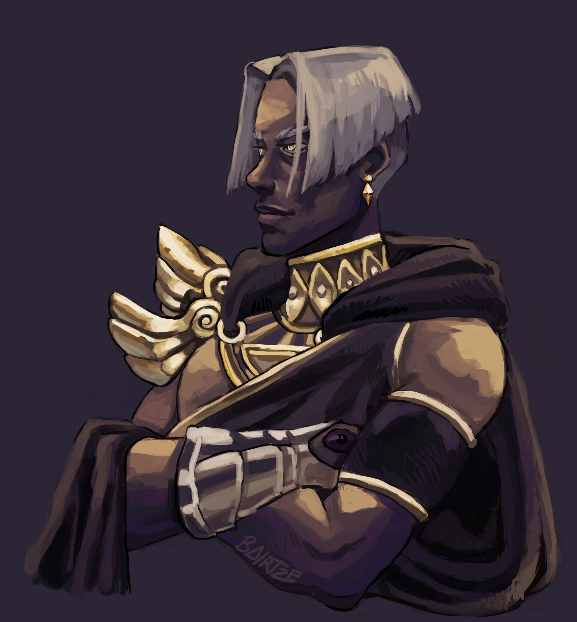 ArtStation - thanatos portrait