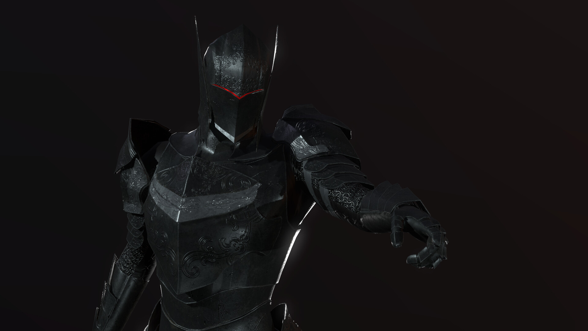 ArtStation - ESM Ebony: Red Eye Black Knight
