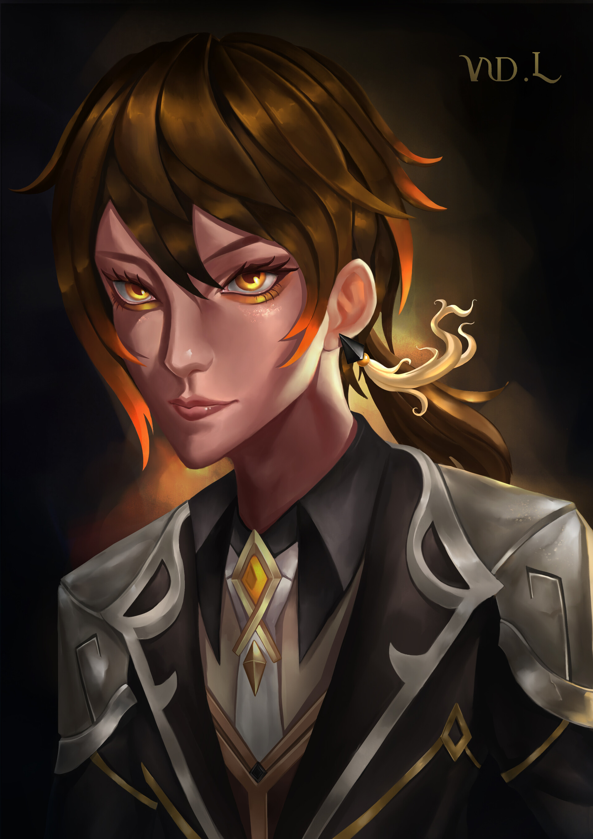 ArtStation - Genshin Impact Zhongli portrait