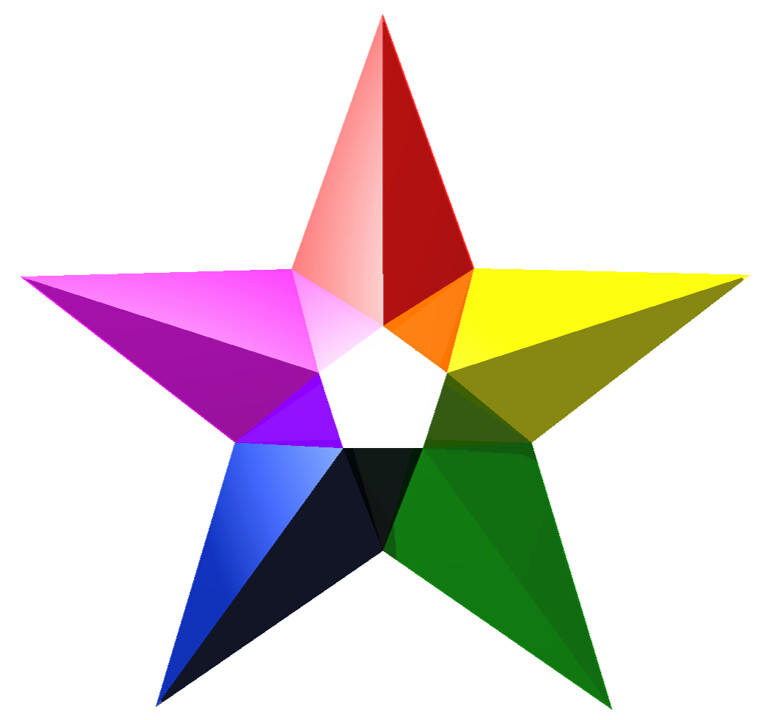 ArtStation - Basic Crystal Star 3D Model (My first proper model)