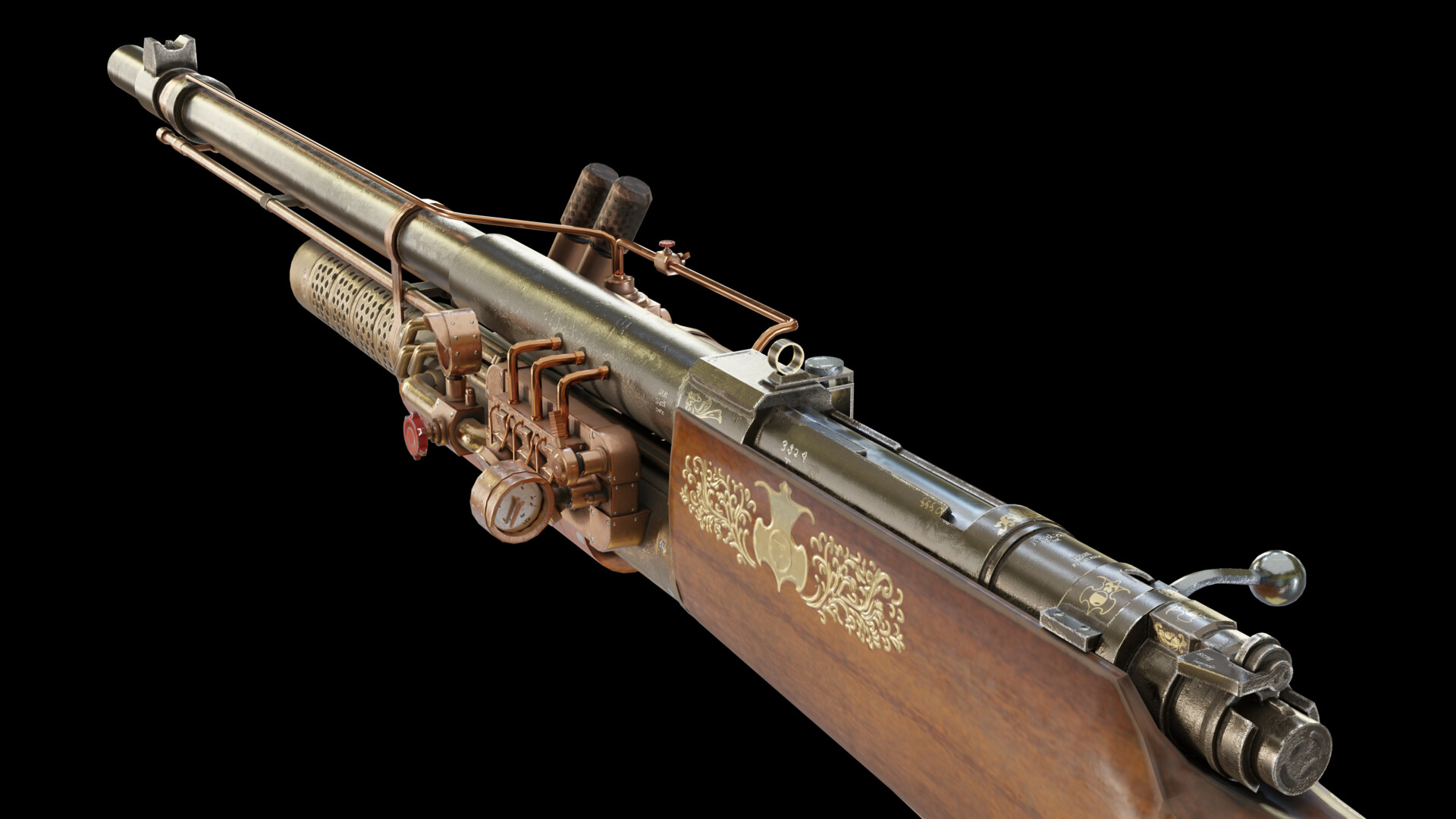 Merlyn Wang - Steampunk rifle