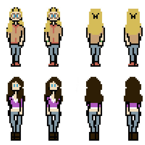 ArtStation - Jennifer's body as an rpg : pixel art sprites