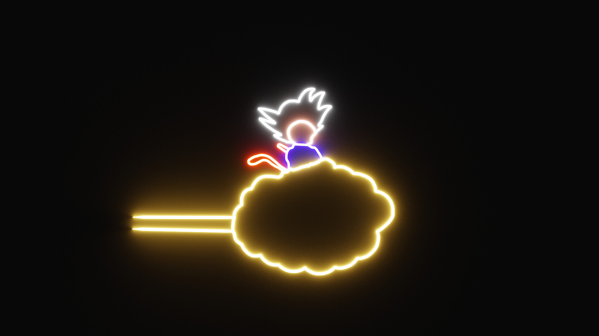 ArtStation - son goku neon