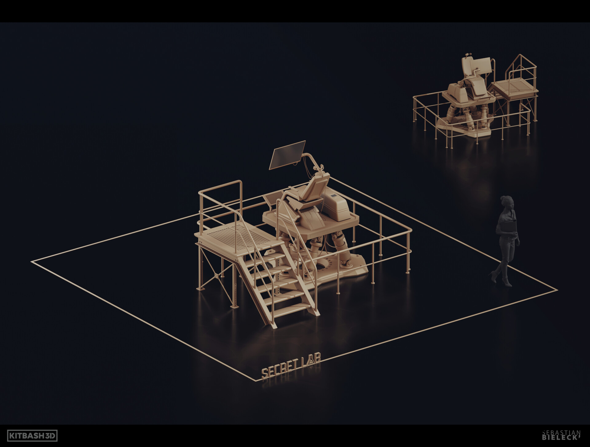 Sebastian Bielecki - Secret Lab Kitbash3D Set