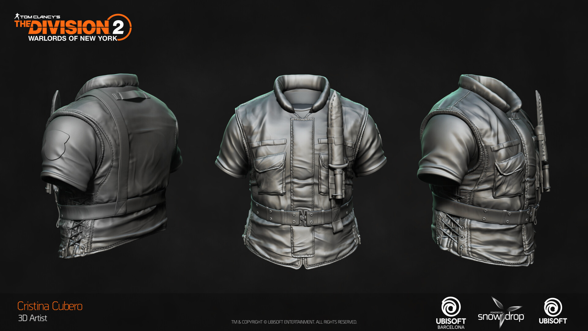 Cristina Cubero - The Division 2 - Resident Evil - Chris Redfield's Vest