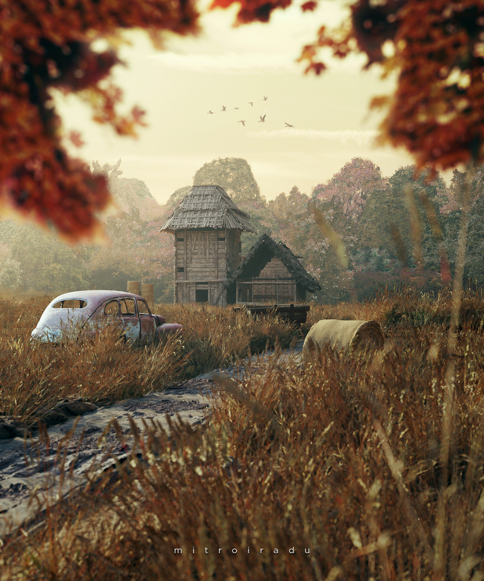 ArtStation - The Lonely Old Barn