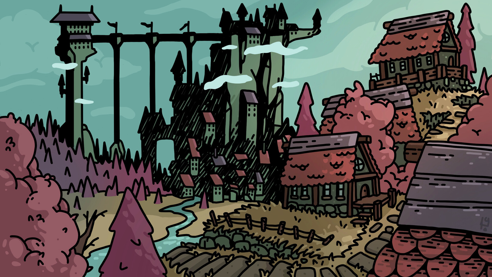 ArtStation - Medieval fantasy scene