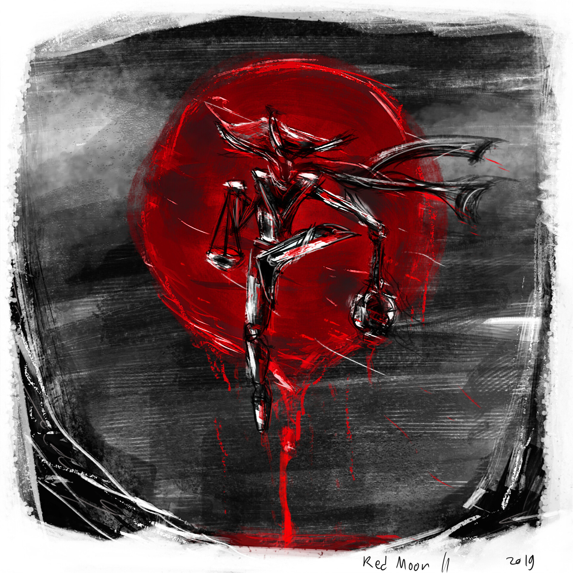 ArtStation - Red Moon