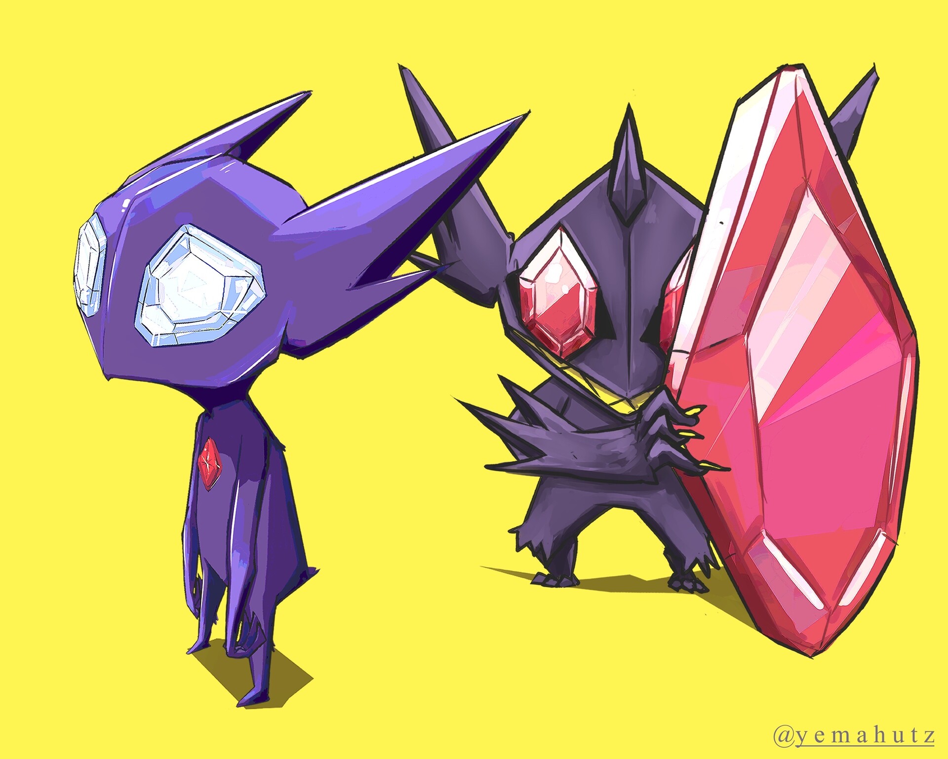 ArtStation - Sableye, the darkness pokemon