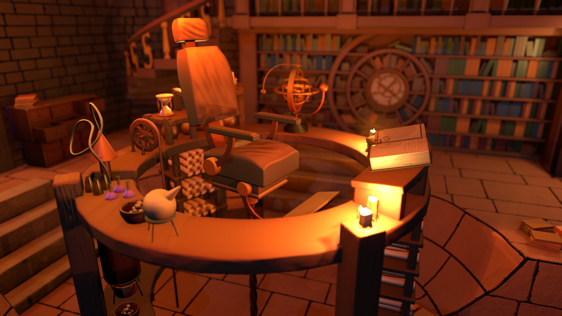 Elbert Setiadharma - King's Study Room Stylized.