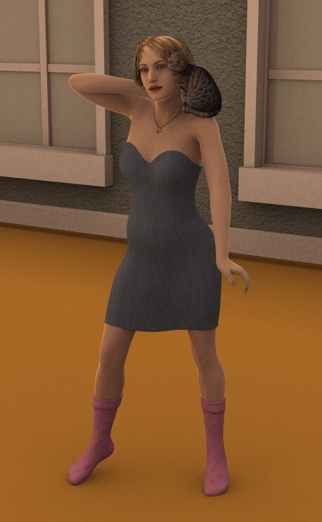 ArtStation - Girl with cat