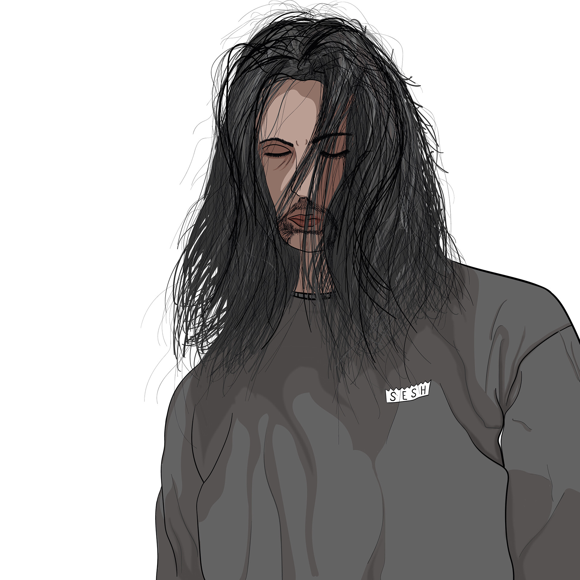 ArtStation - Bones (rapper) Illustration