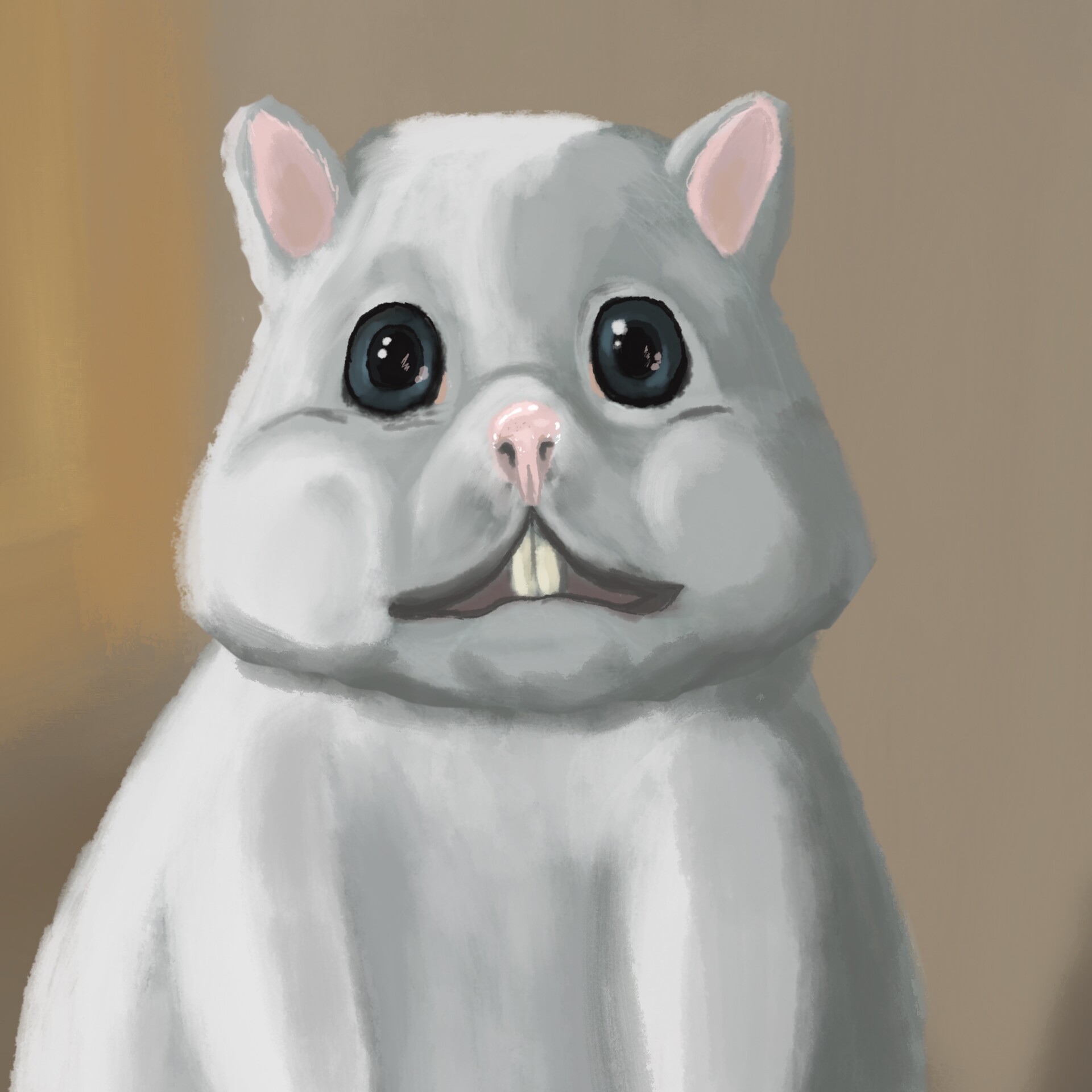 ArtStation - confused hamster