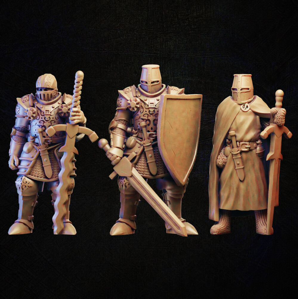 ArtStation - Knights miniatures