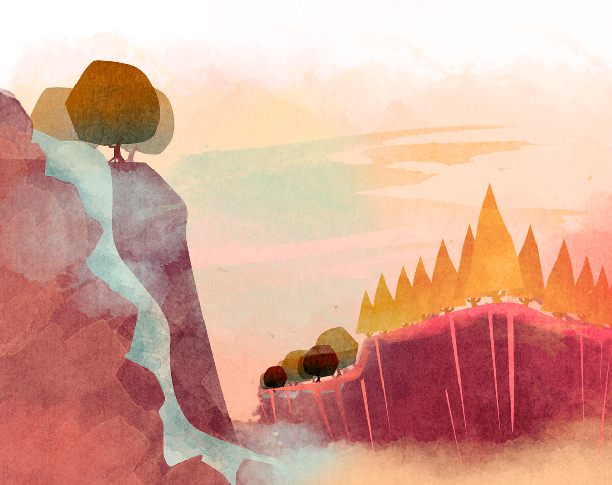 ArtStation - Dusk Landscape