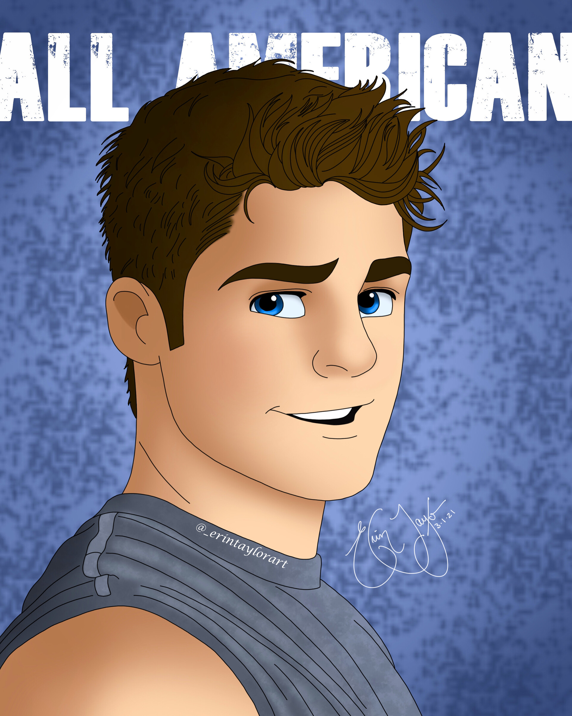 ArtStation - Asher Adams, All American🏈