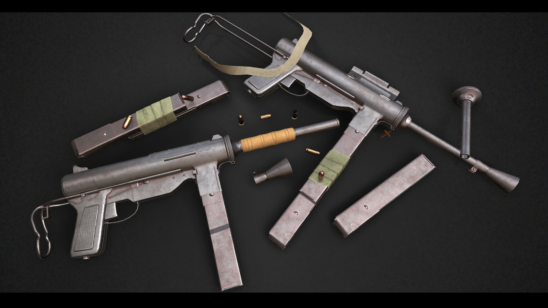 ArtStation - M3A1 Grease Gun