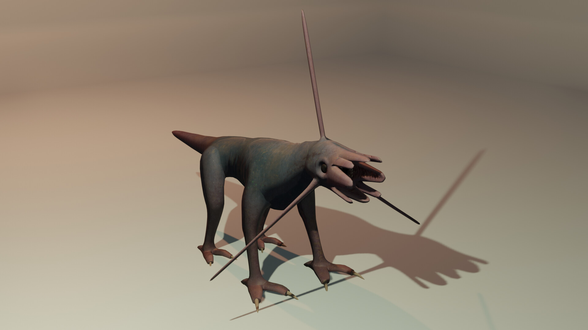 ArtStation - End's Reach Squid-Dog Creature