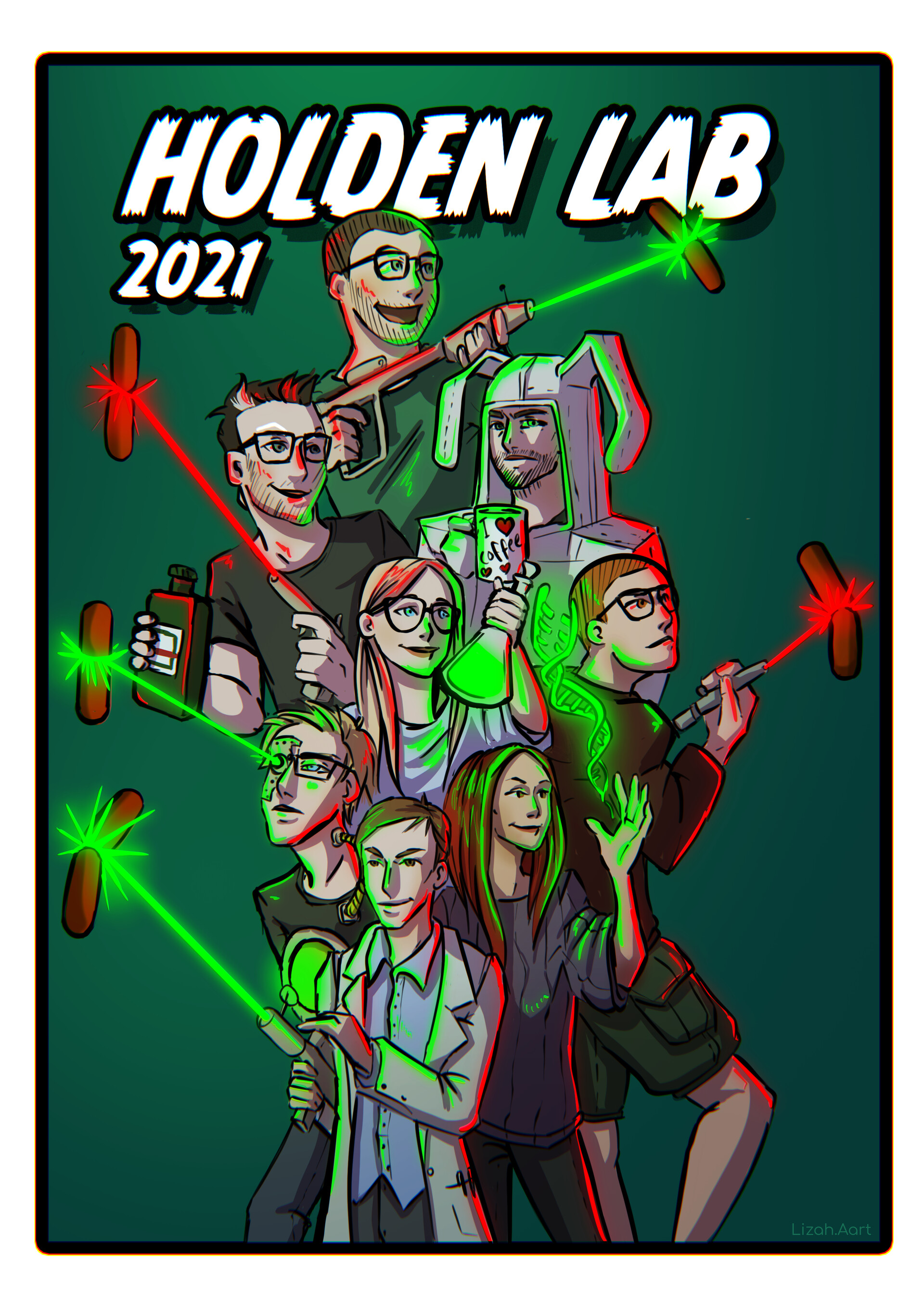 ArtStation - Lab comic cover