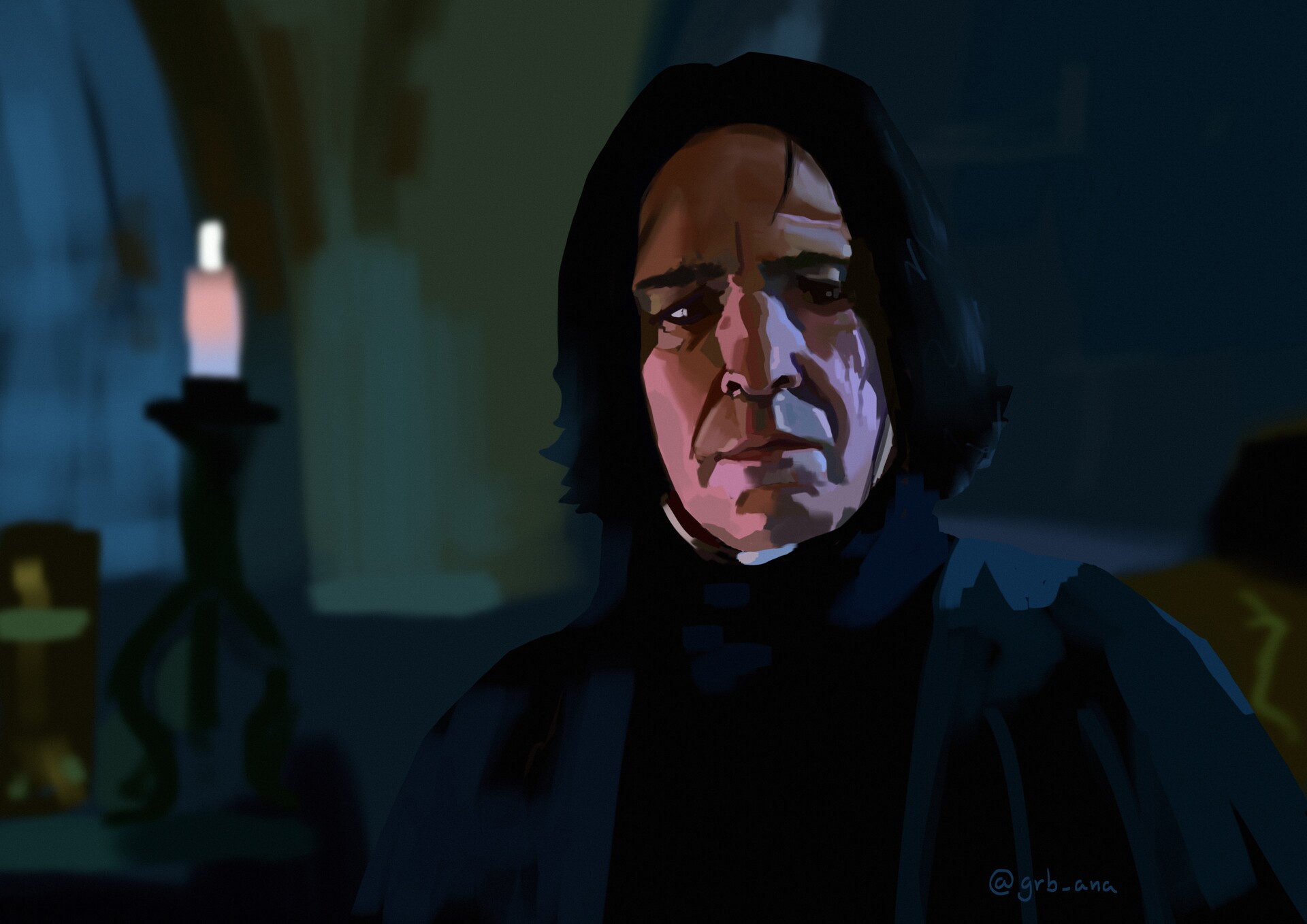 ArtStation - Potion Master Severus Snape - color study