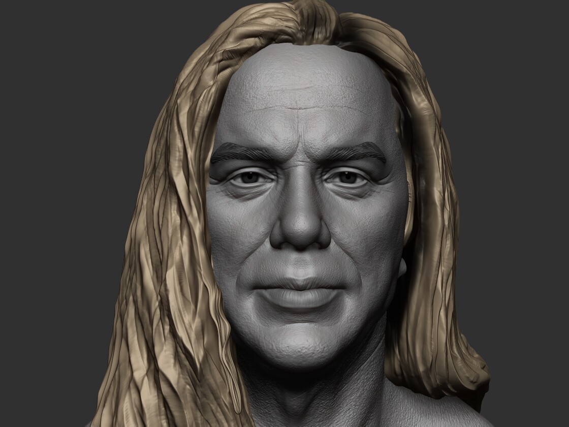 ArtStation - "Mickey Rourke" Zbrush sculpt