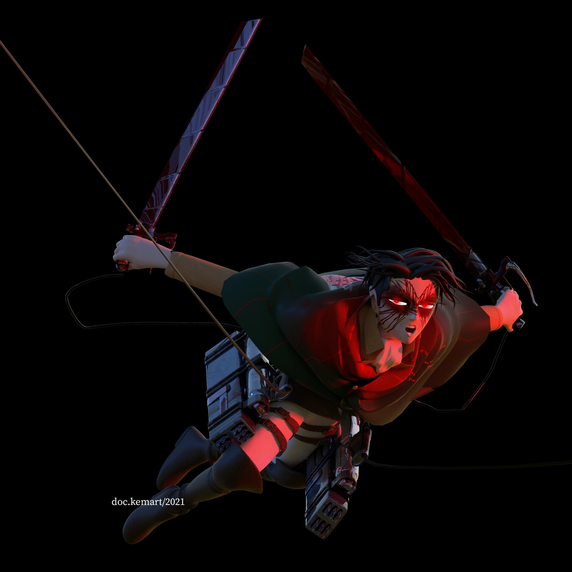 ArtStation - Beast Mode - Levi Ackerman