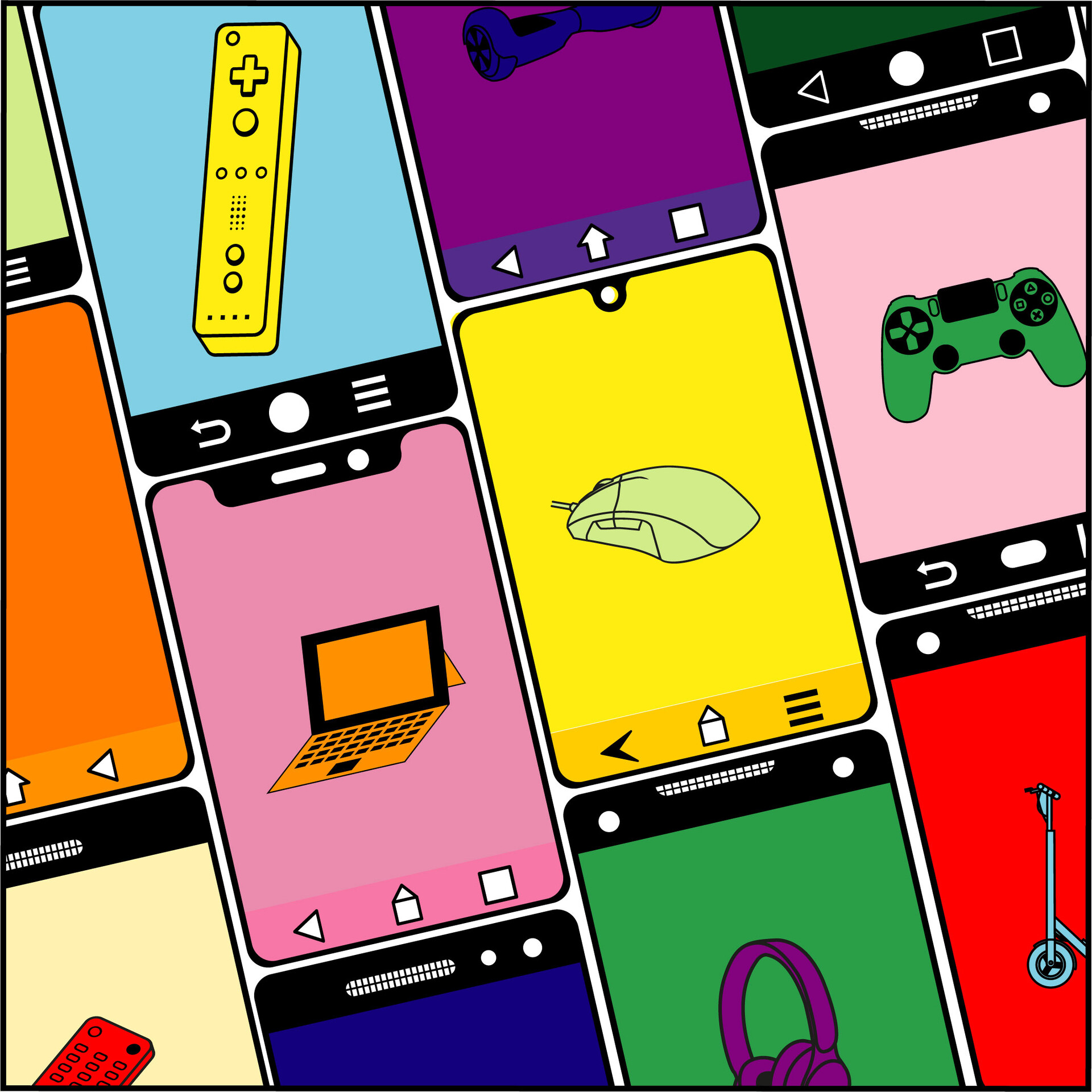 ArtStation - motif pop-art hight-tech