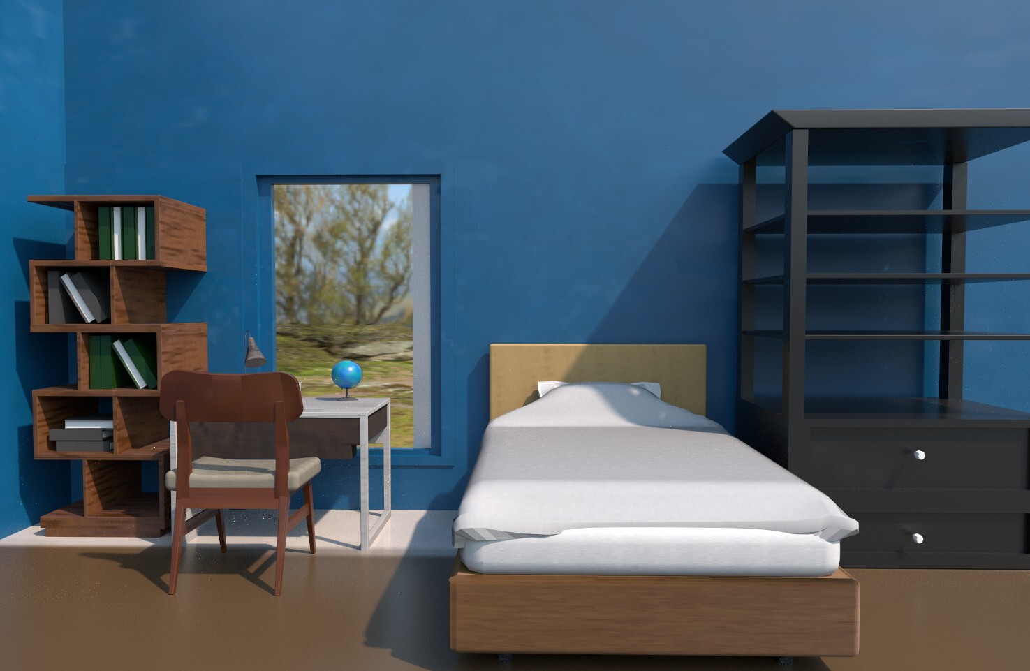 ArtStation - Study room ( 3d interior model)