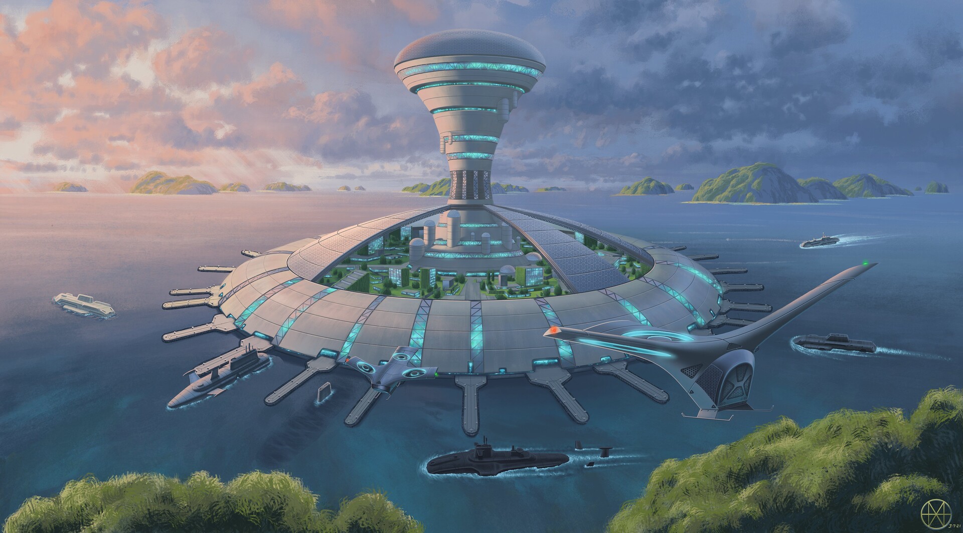 ArtStation - Sea City 2