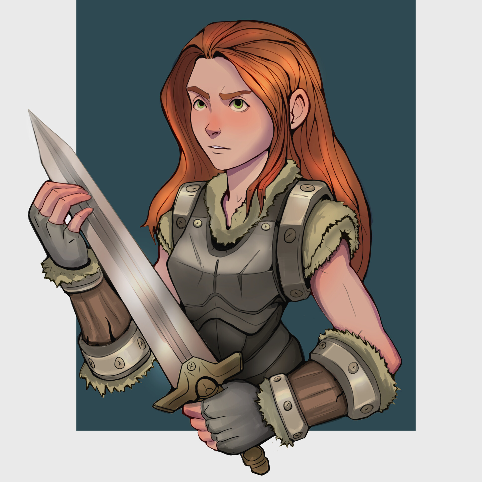 ArtStation - Grisha the fledgling barbarian