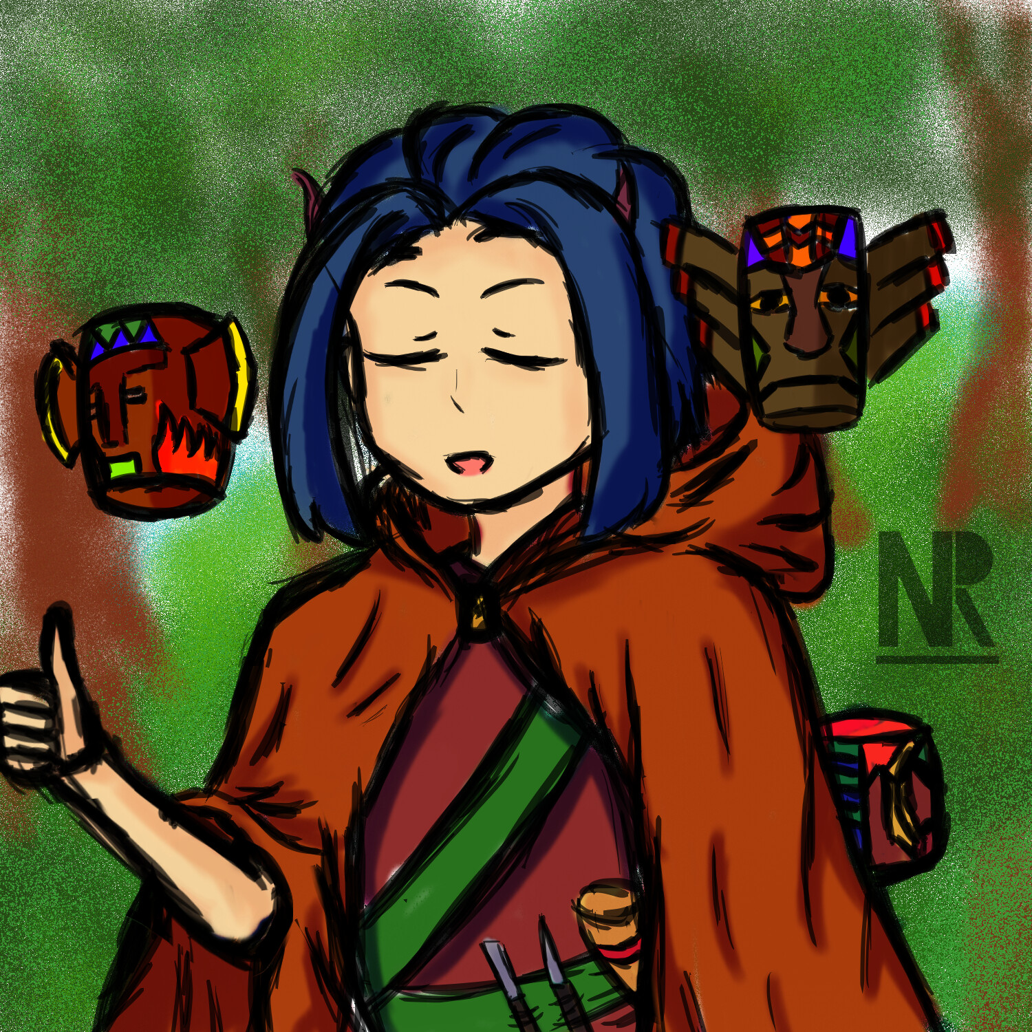 ArtStation - Dalw the Totem Master (OC)