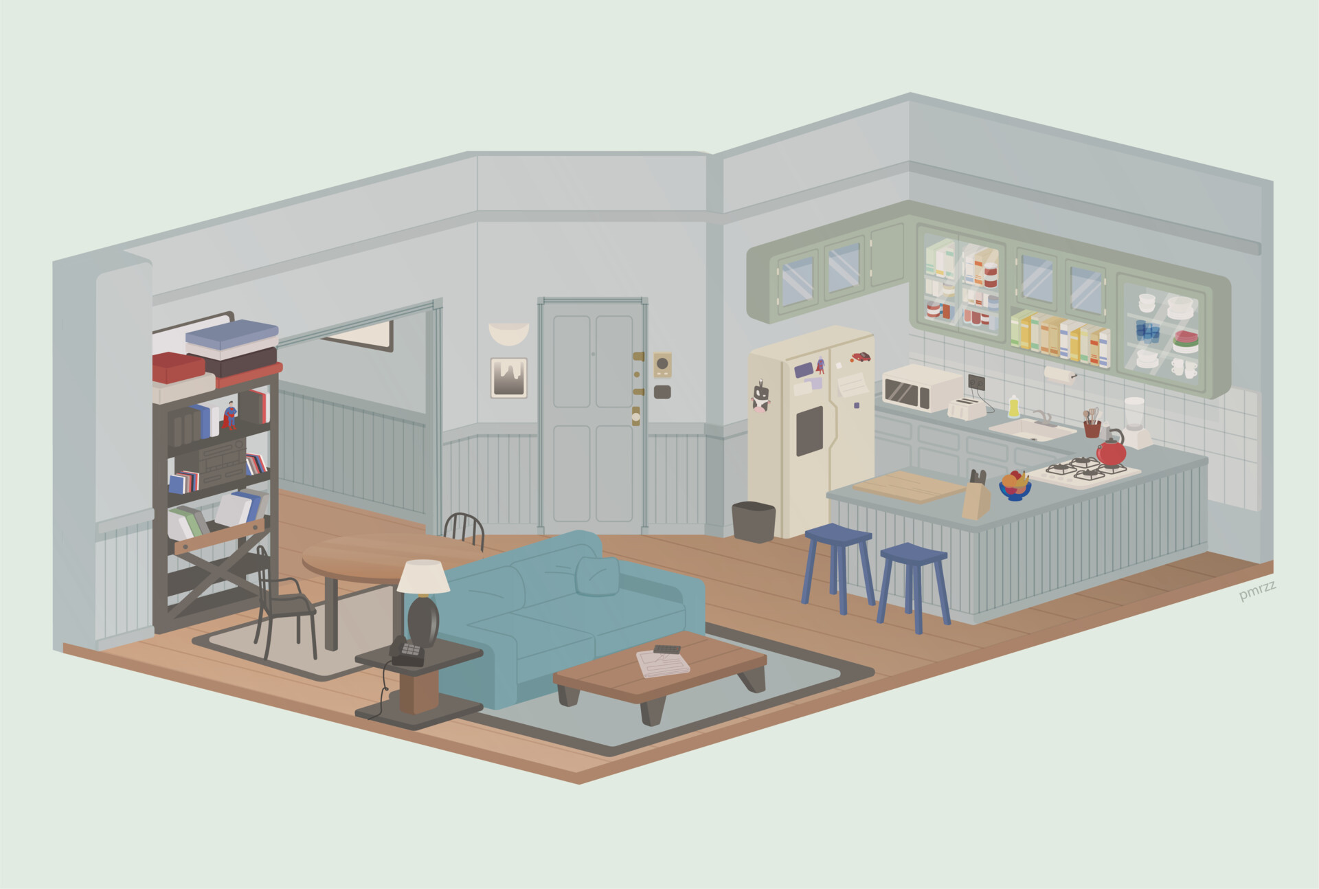 ArtStation - Seinfeld's apartment
