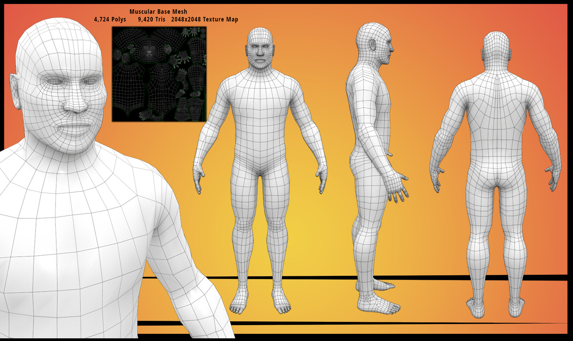 Stefanos Hambi - Muscular Base Mesh + Casual Clothing