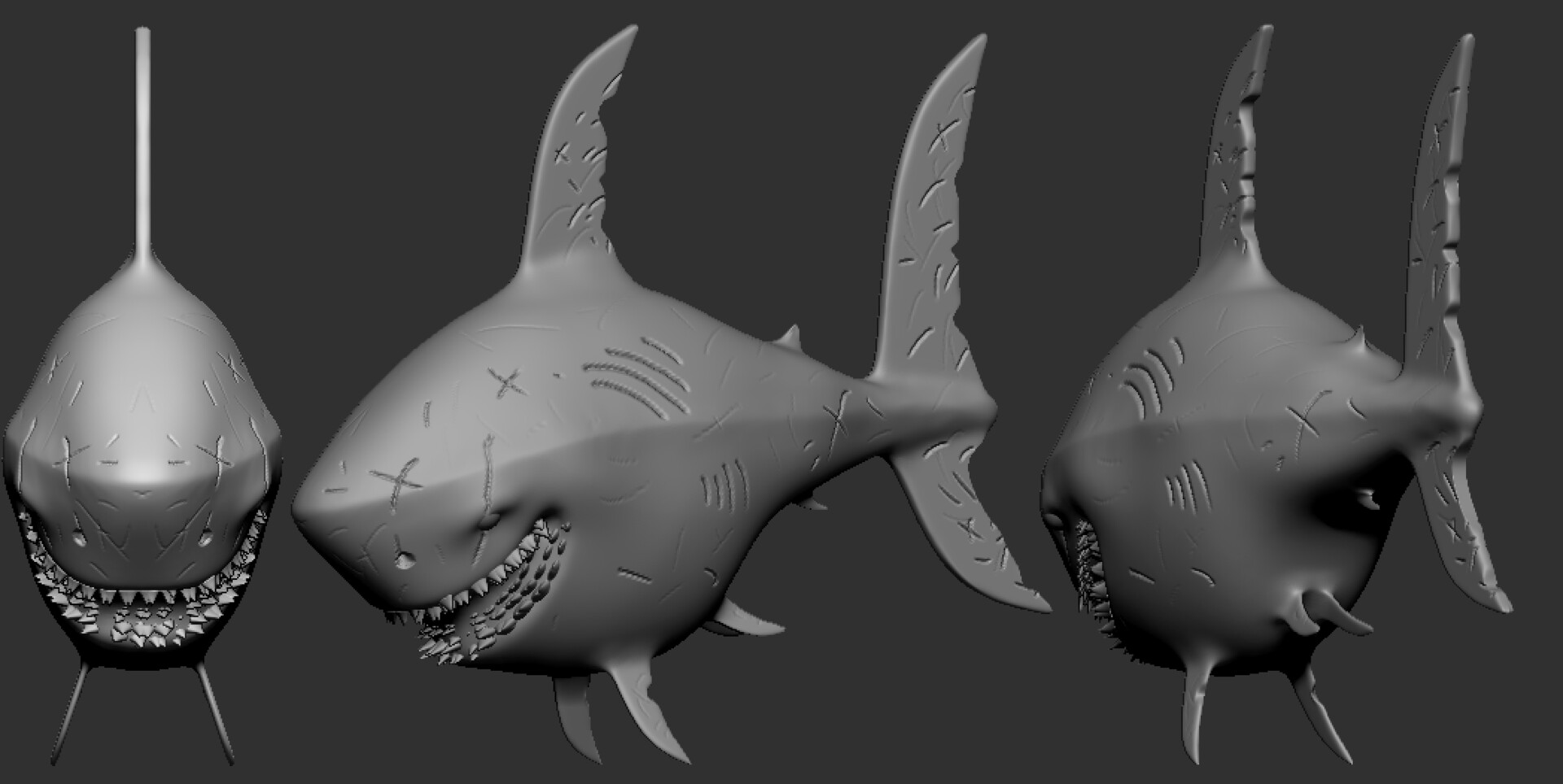 ArtStation - 3D Modeling Practice- Shark