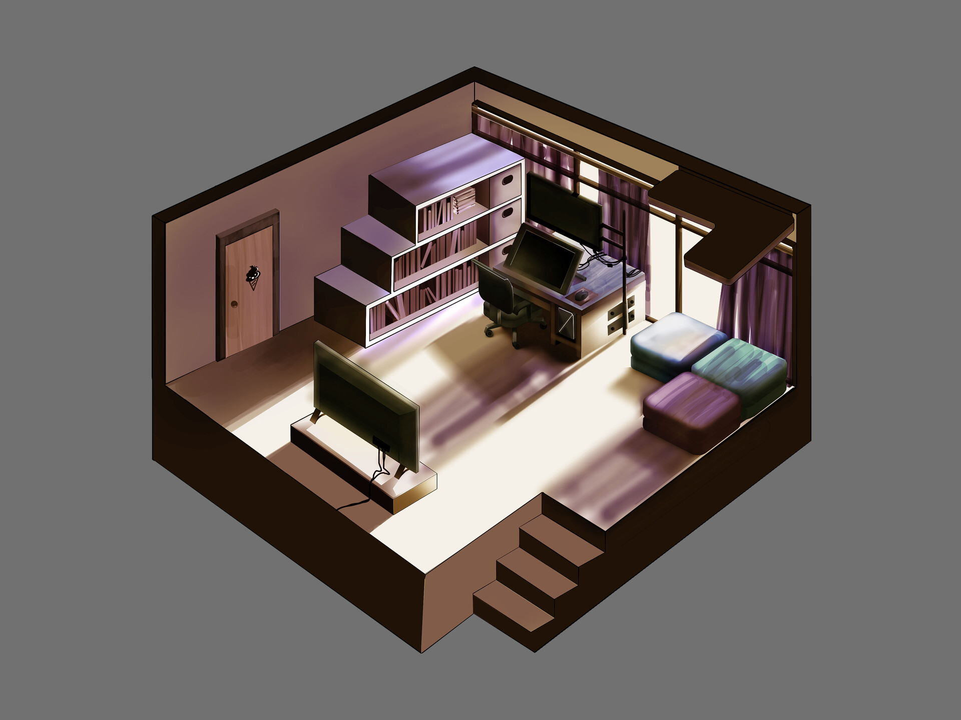 ArtStation - Artist Workstation (Isometric)