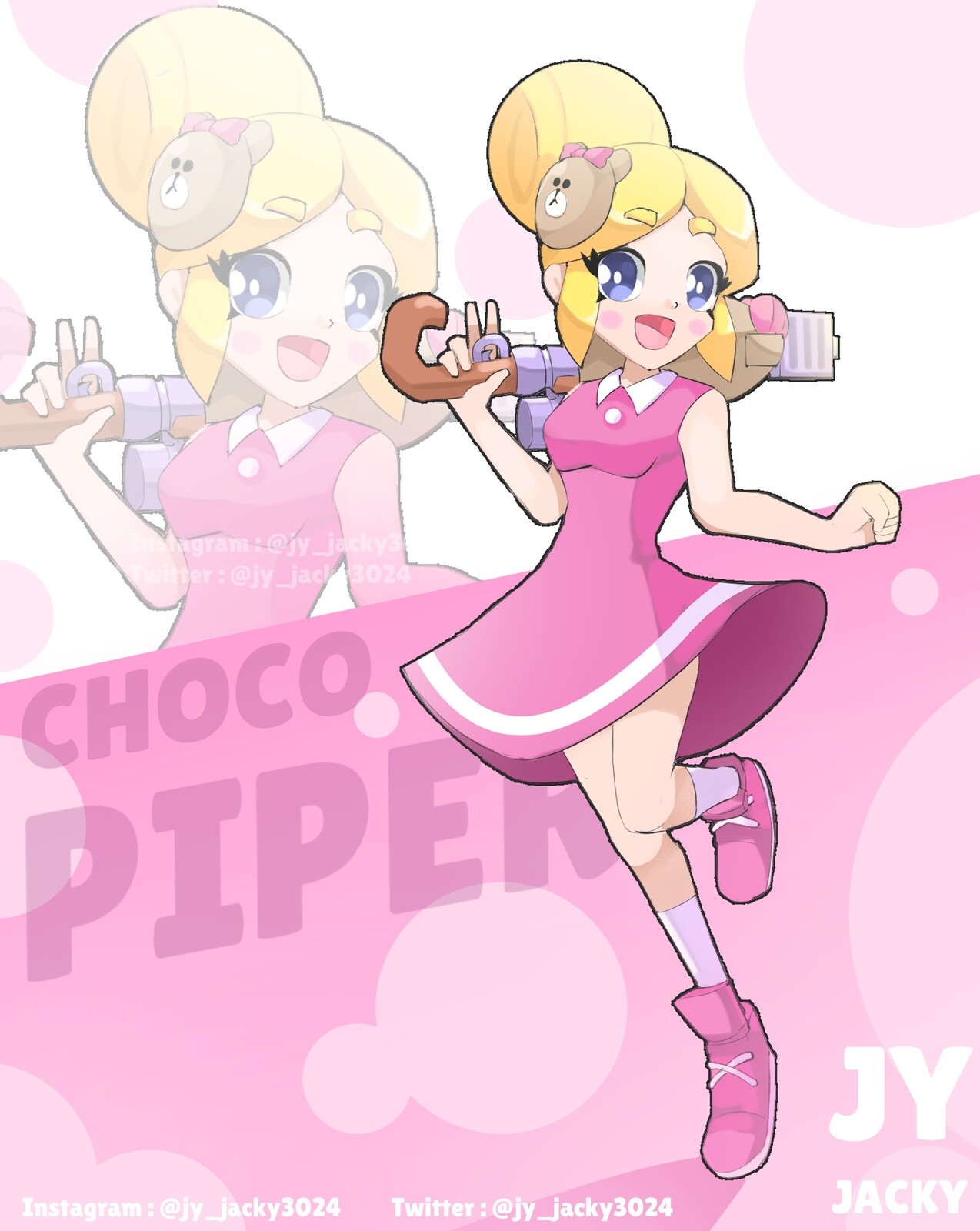 Jacky Yang Cute Choco Piper Fanart Brawl Stars