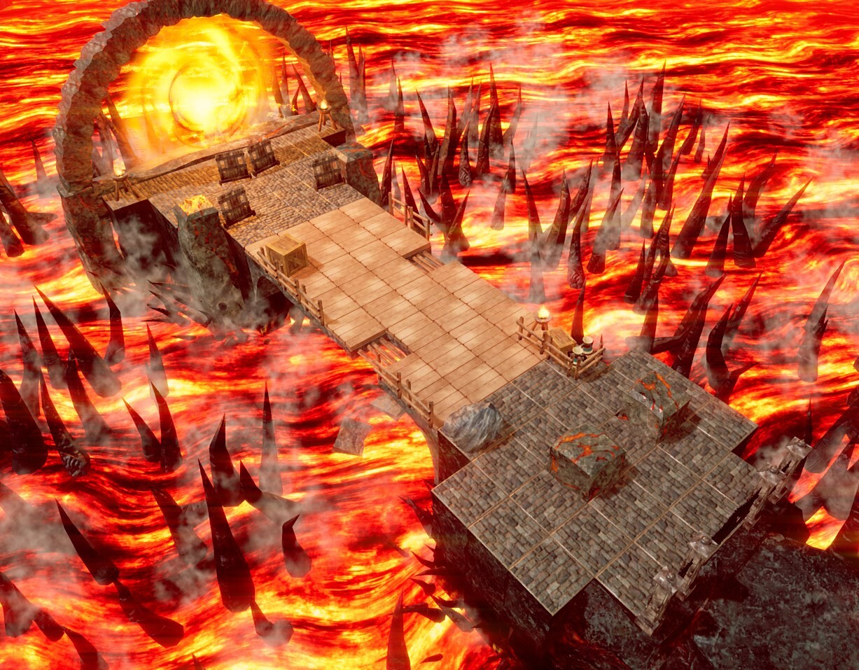 ArtStation - Lava Dungeon Level