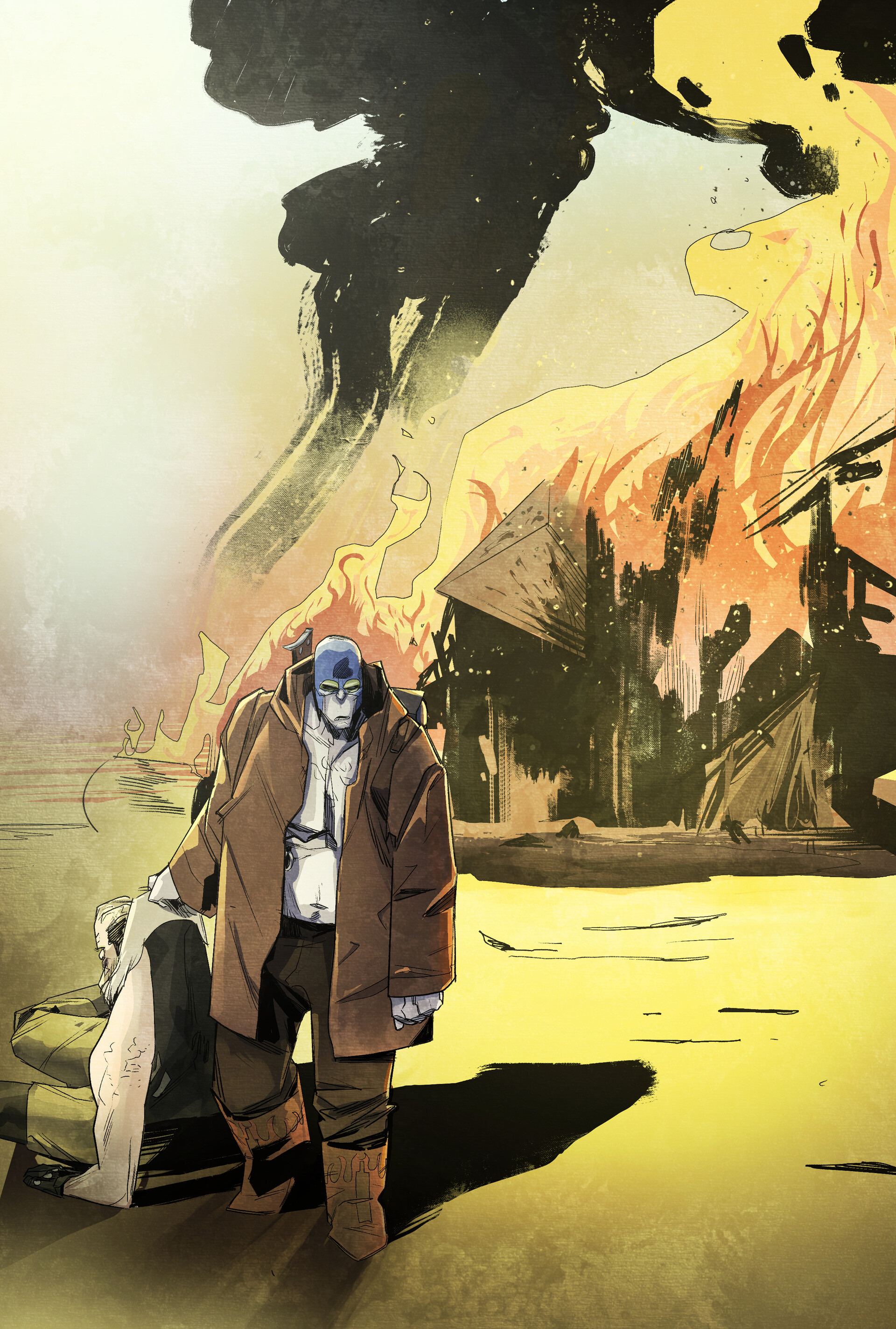 ArtStation - My work as a colorist for comic “The Kooky Wanderer”