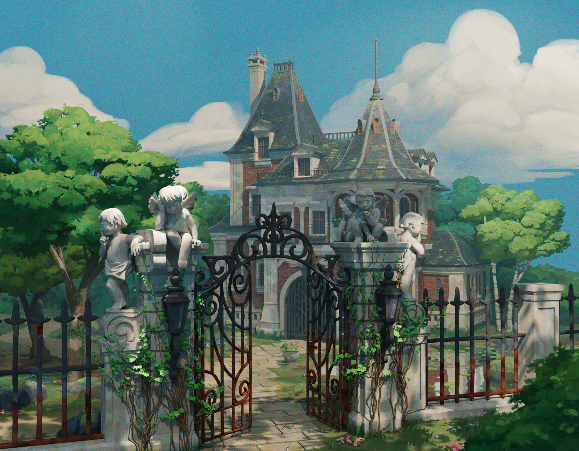 ArtStation - Little Manor House