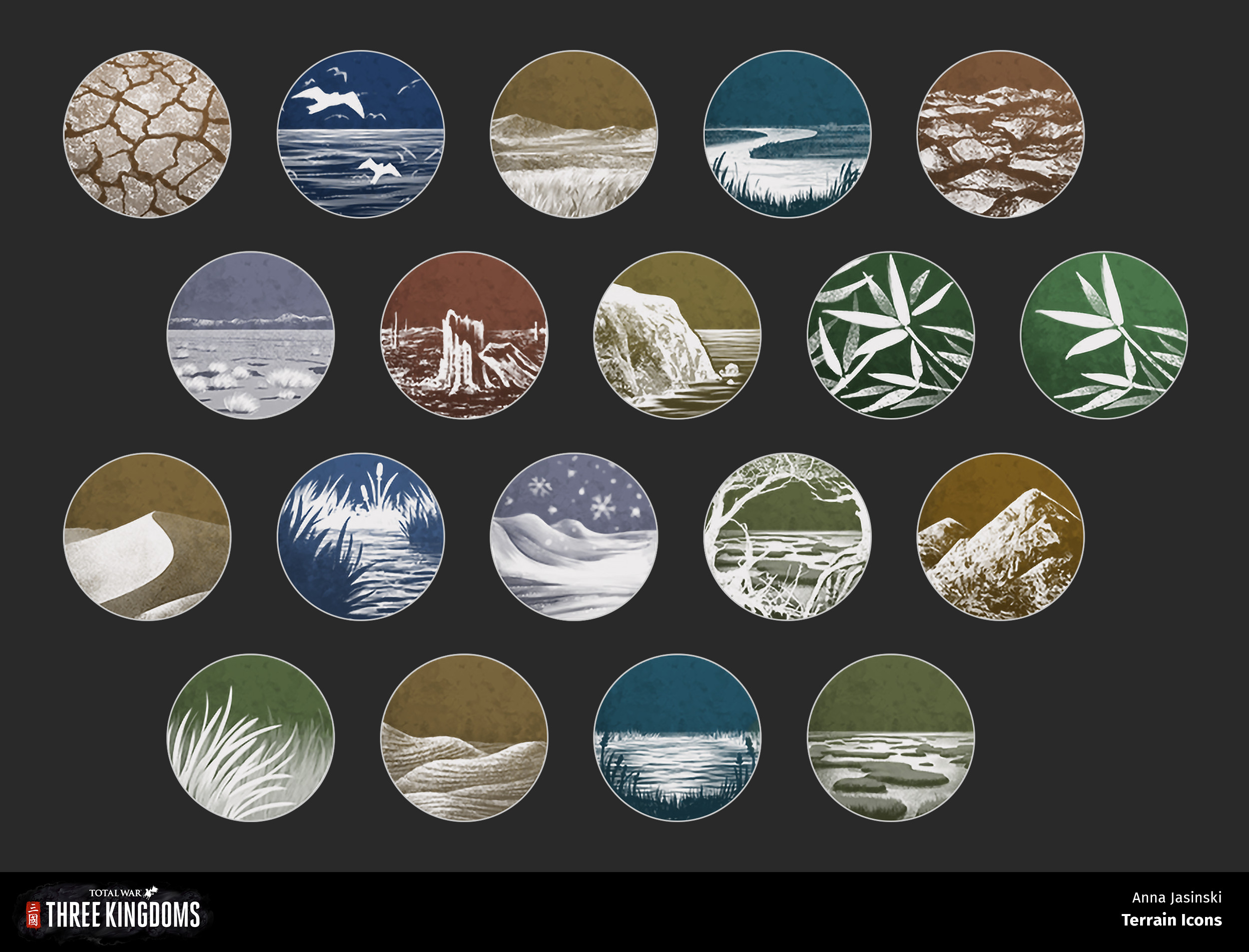 Anna Jasinski - Total War: Three Kingdoms - Icons